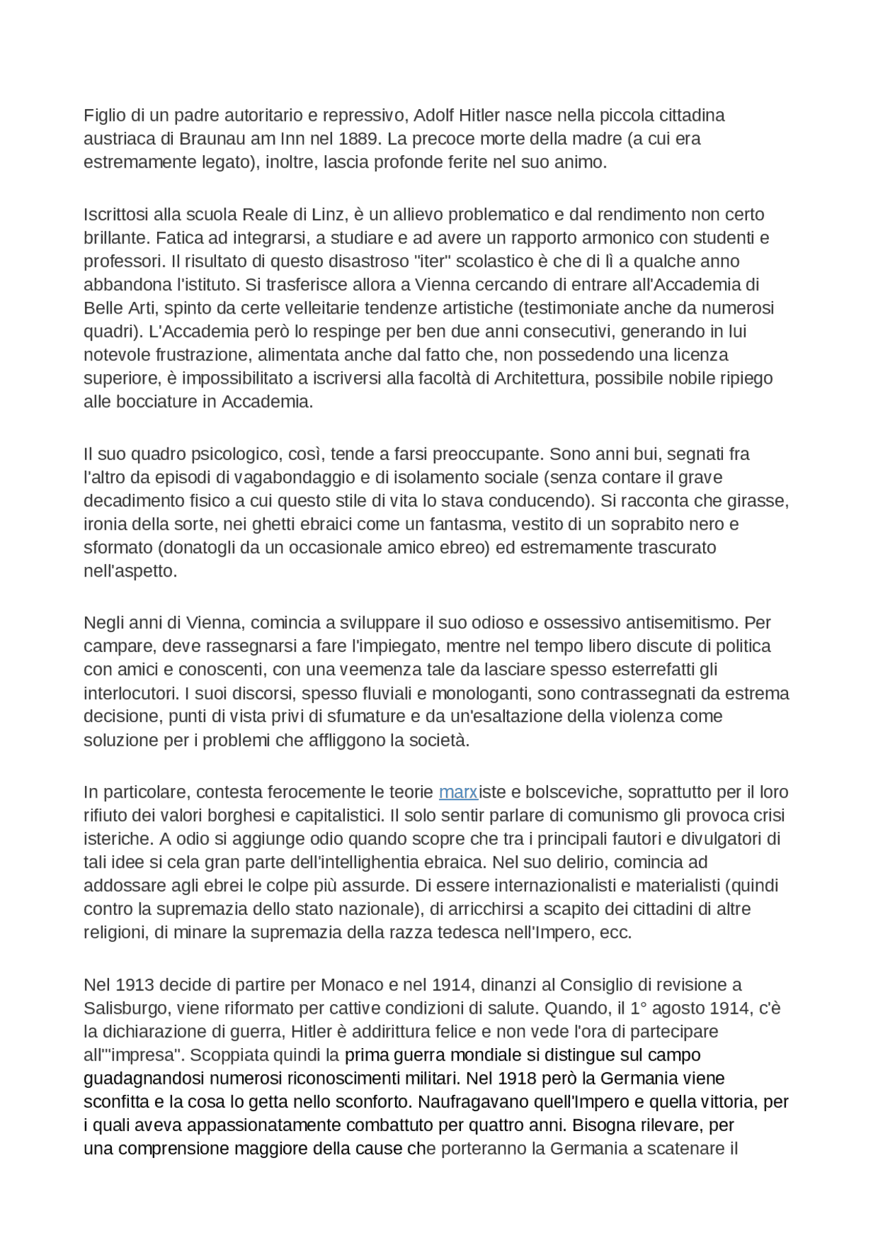 Adolf Hitler Biografia E Storia Docsity