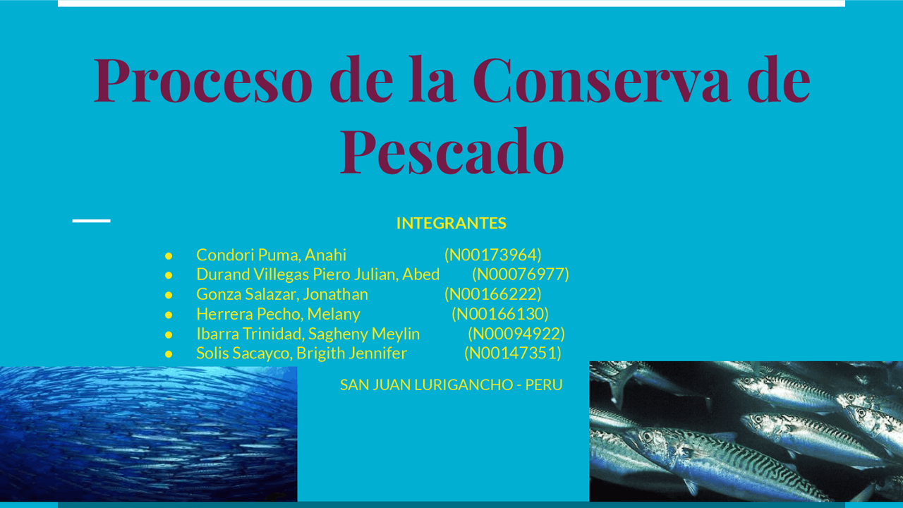 Procesos Unitarios Producción De Pescado Resúmenes De Procesos