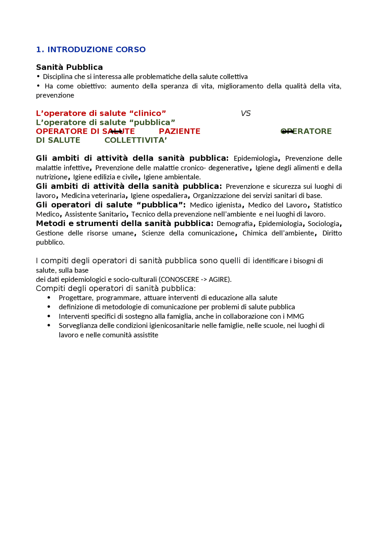 Appunti Esame Di Igiene Docsity
