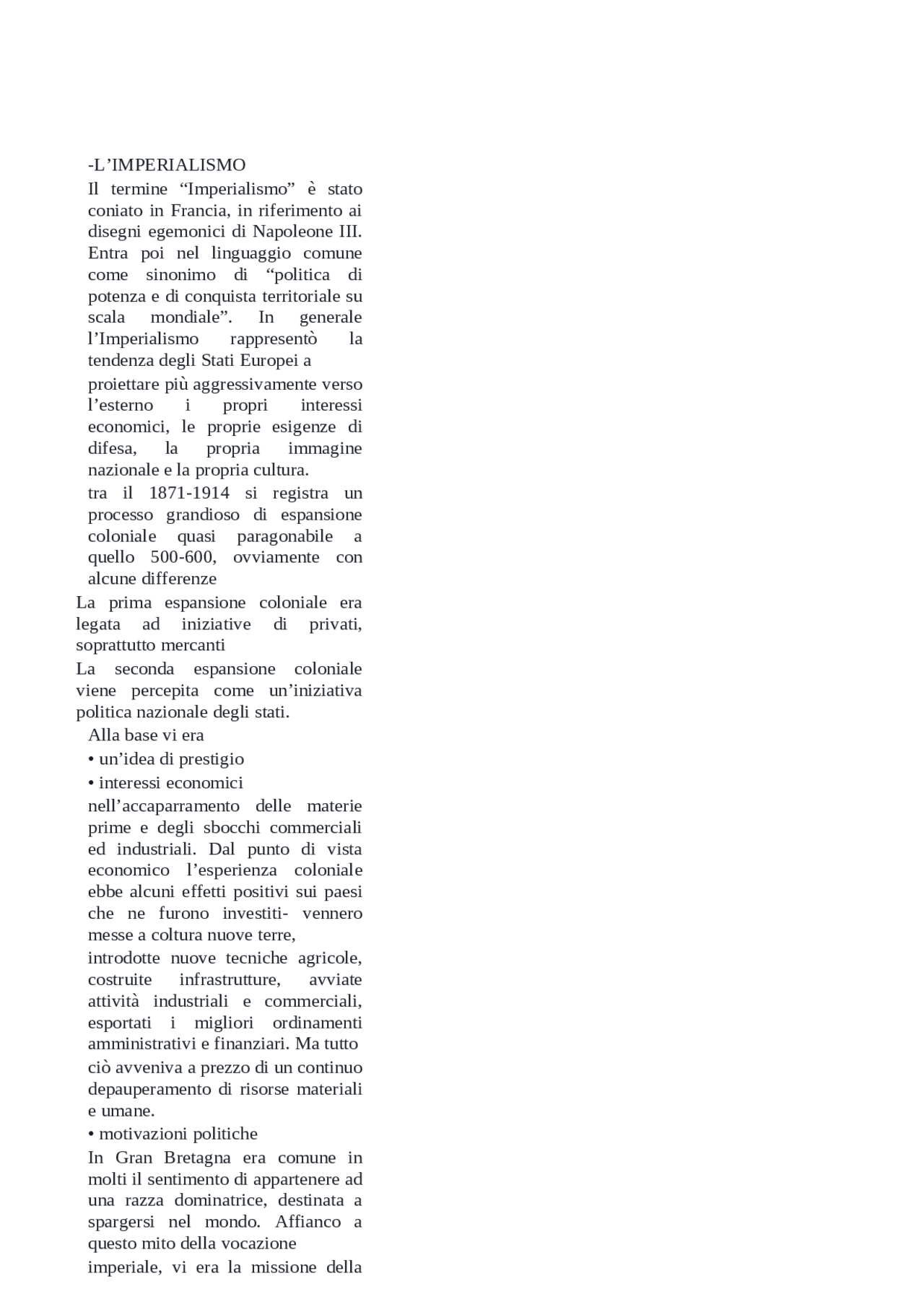 Riassunto Storia Contemporanea Docsity
