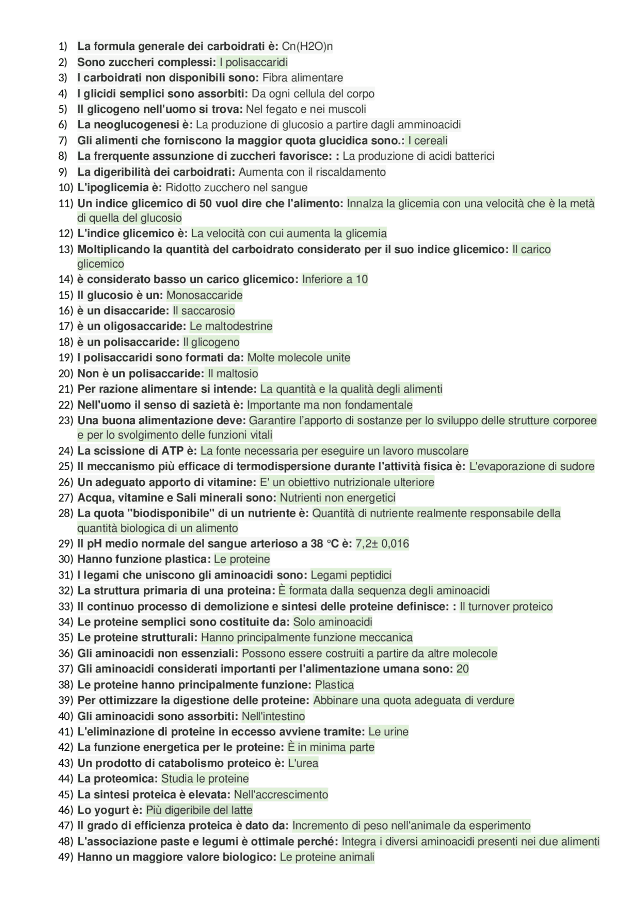 Scienze Dietetiche Completo Docsity
