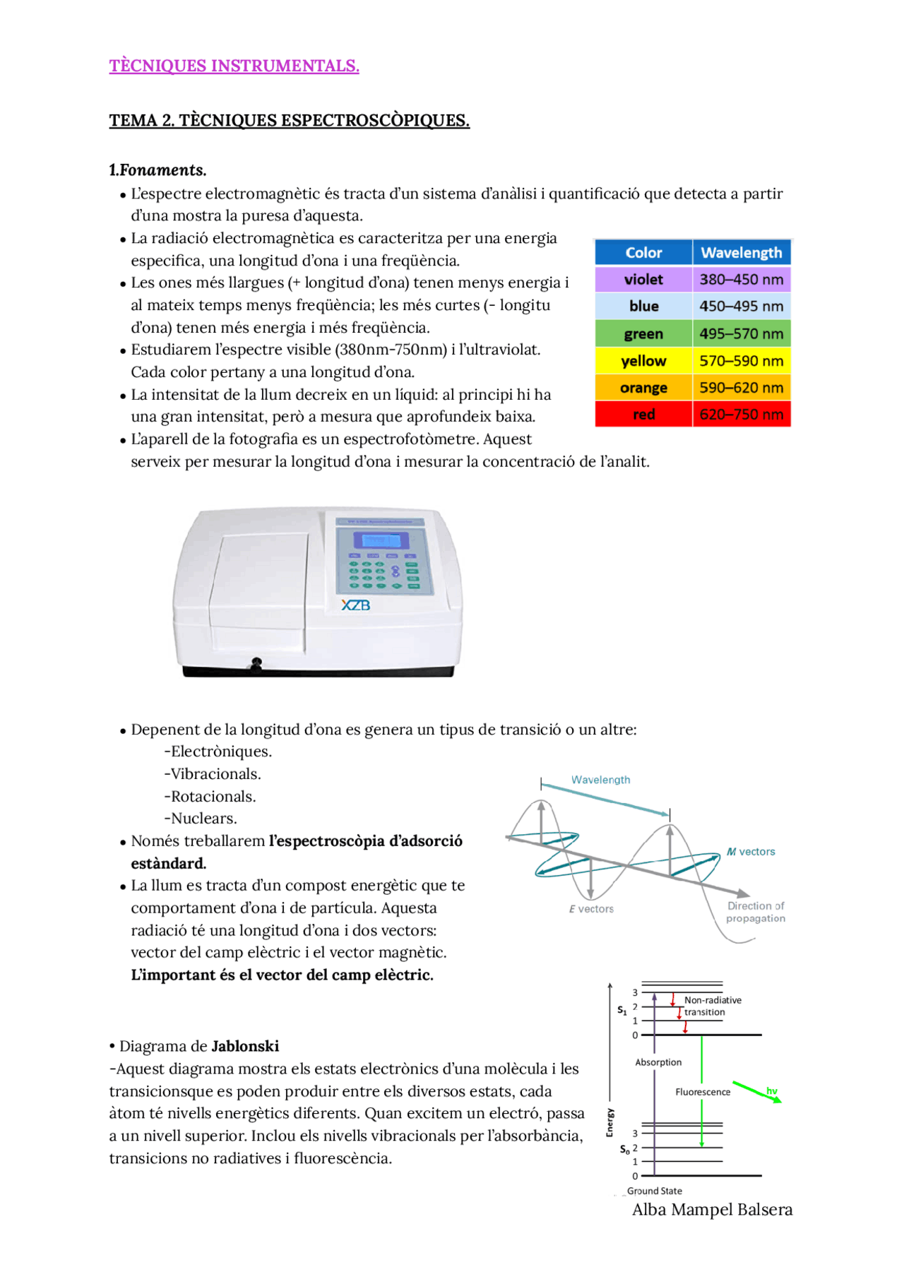 RESUMEN DE TECNICAS INSTRUMENTALES BASICAS BIOTEC - Docsity