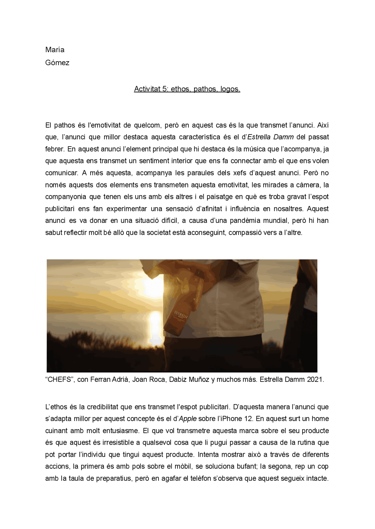 Ethos, pathos, logos - Docsity