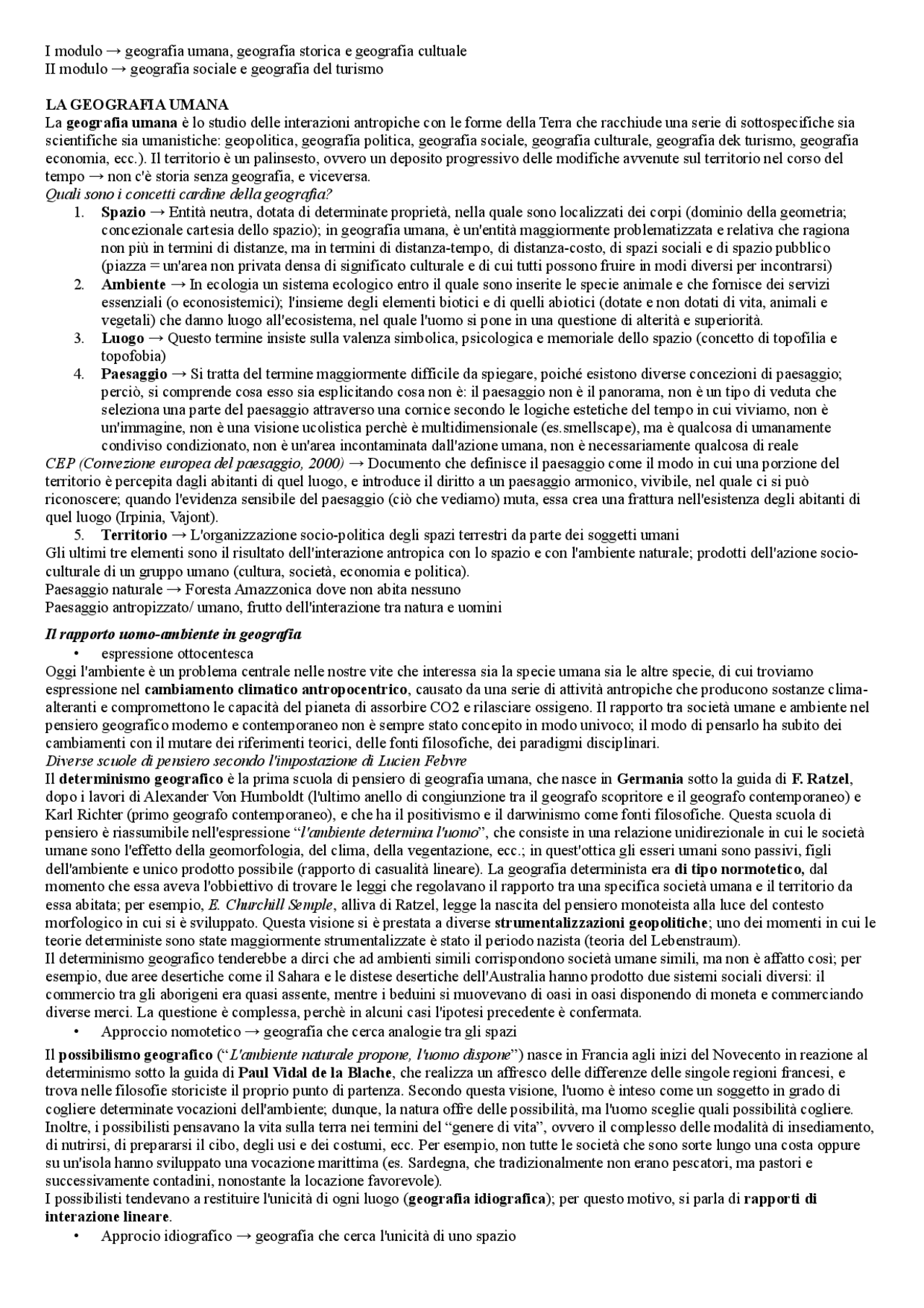 Geografia Modulo Primo Docsity