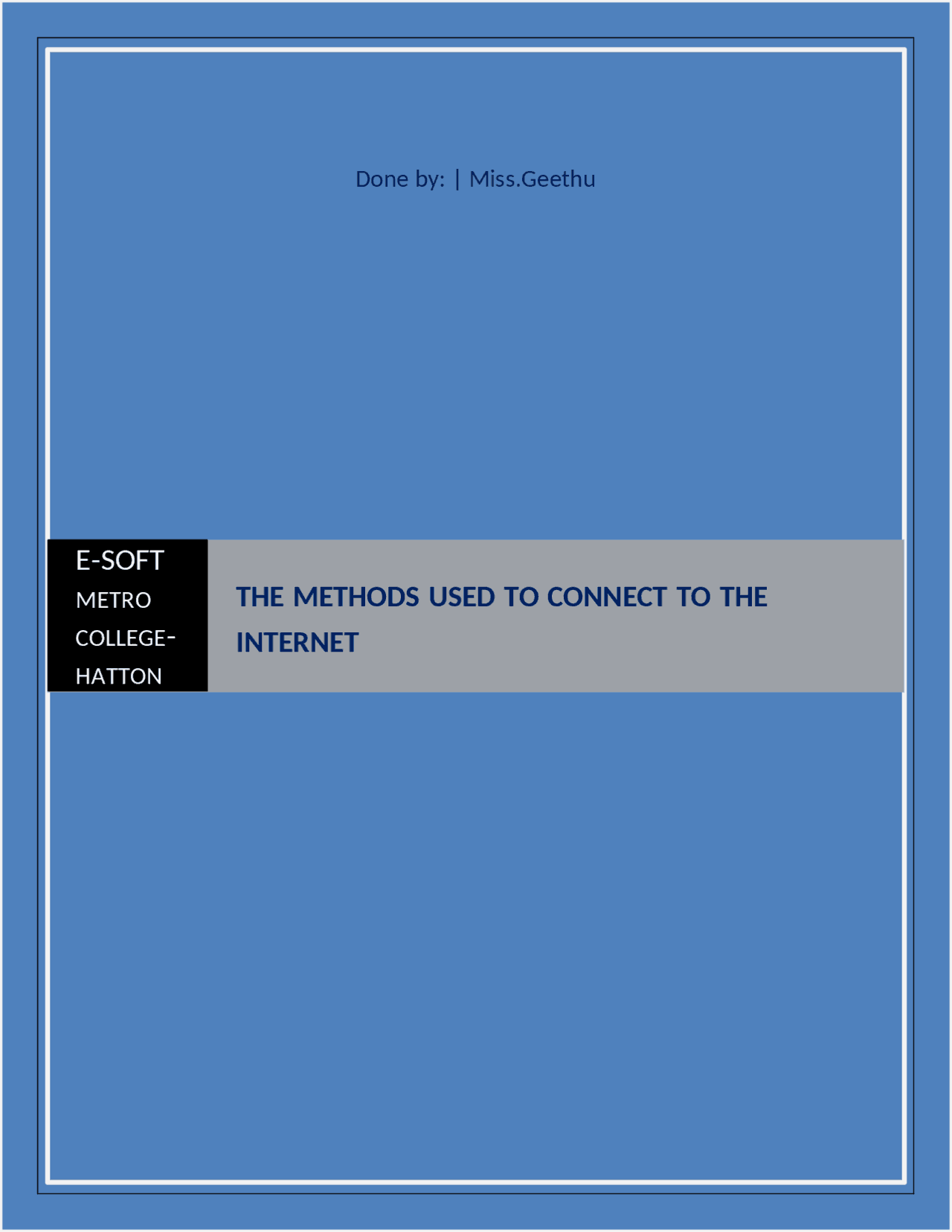 Connection Of Internet Docsity