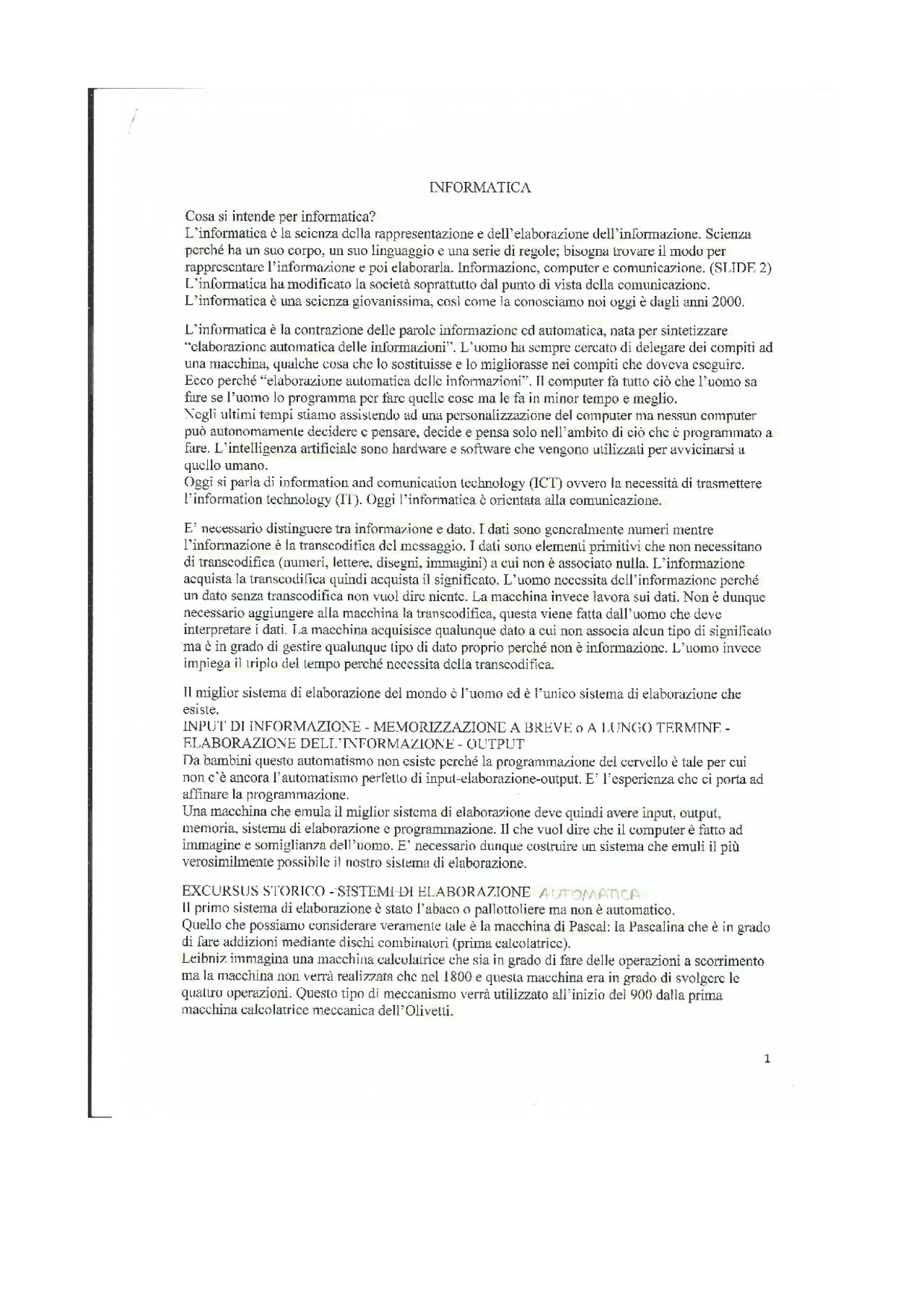 Appunti Di Informatica Docsity