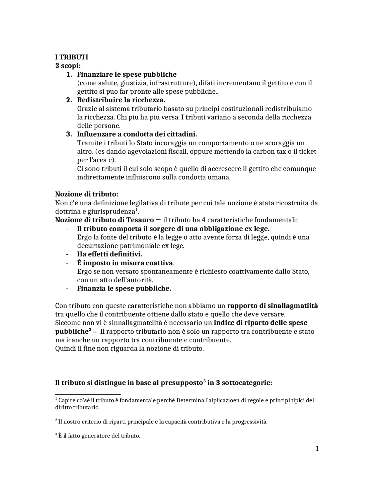 Appunti Diritto Tributario Docsity