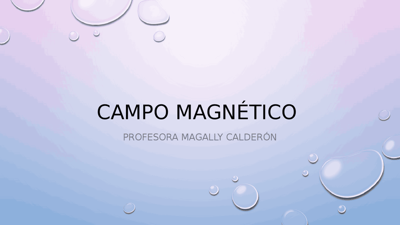 Campo Magnético Resumen Informativo Docsity