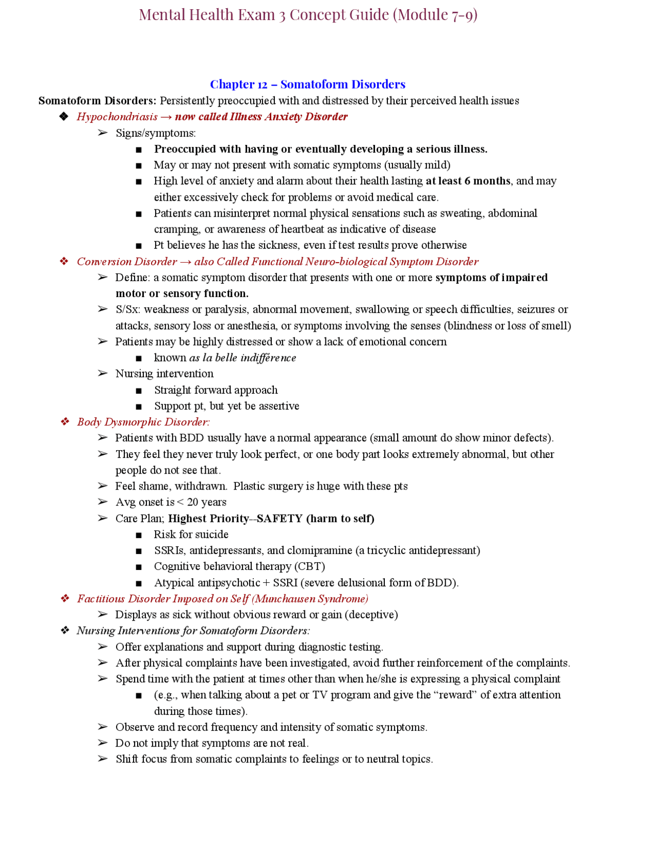 Mental Health Nursing Interpersonal Process Recording (IPR) - Docsity