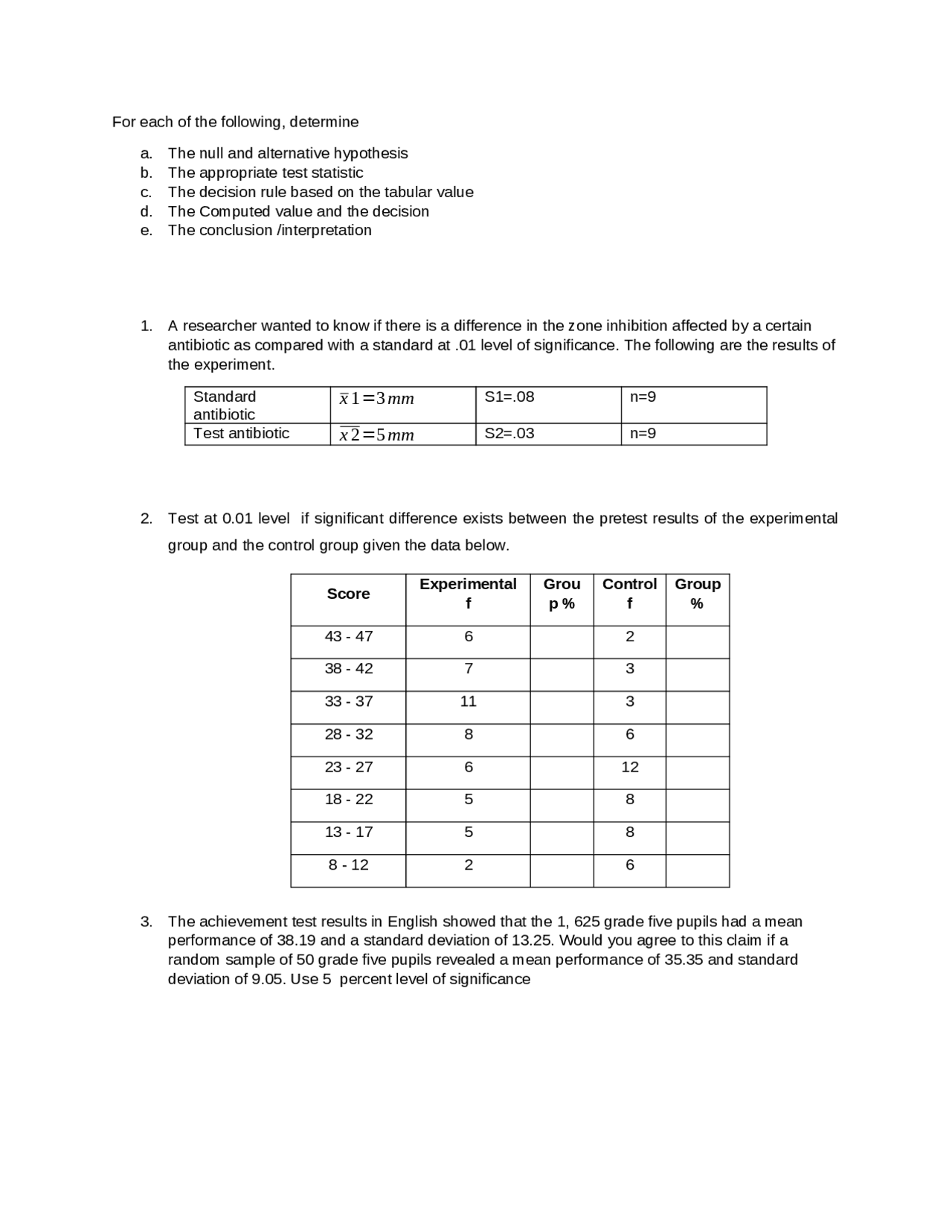 Examination Answer On Mathematics Docsity
