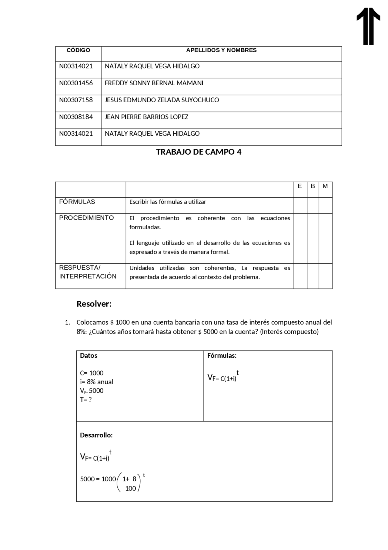 EJERCICIOS MATEMATICA - Docsity