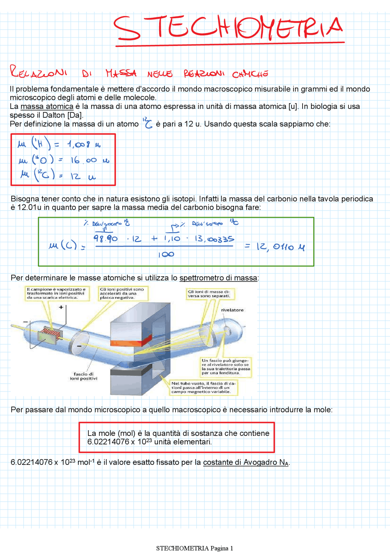 Appunti Sulla Stechiometria Docsity