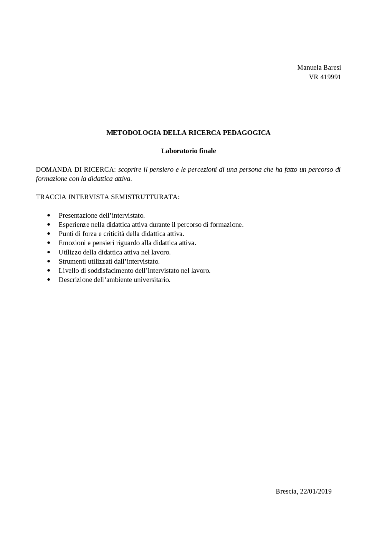 Progetto Grounded Theory Docsity