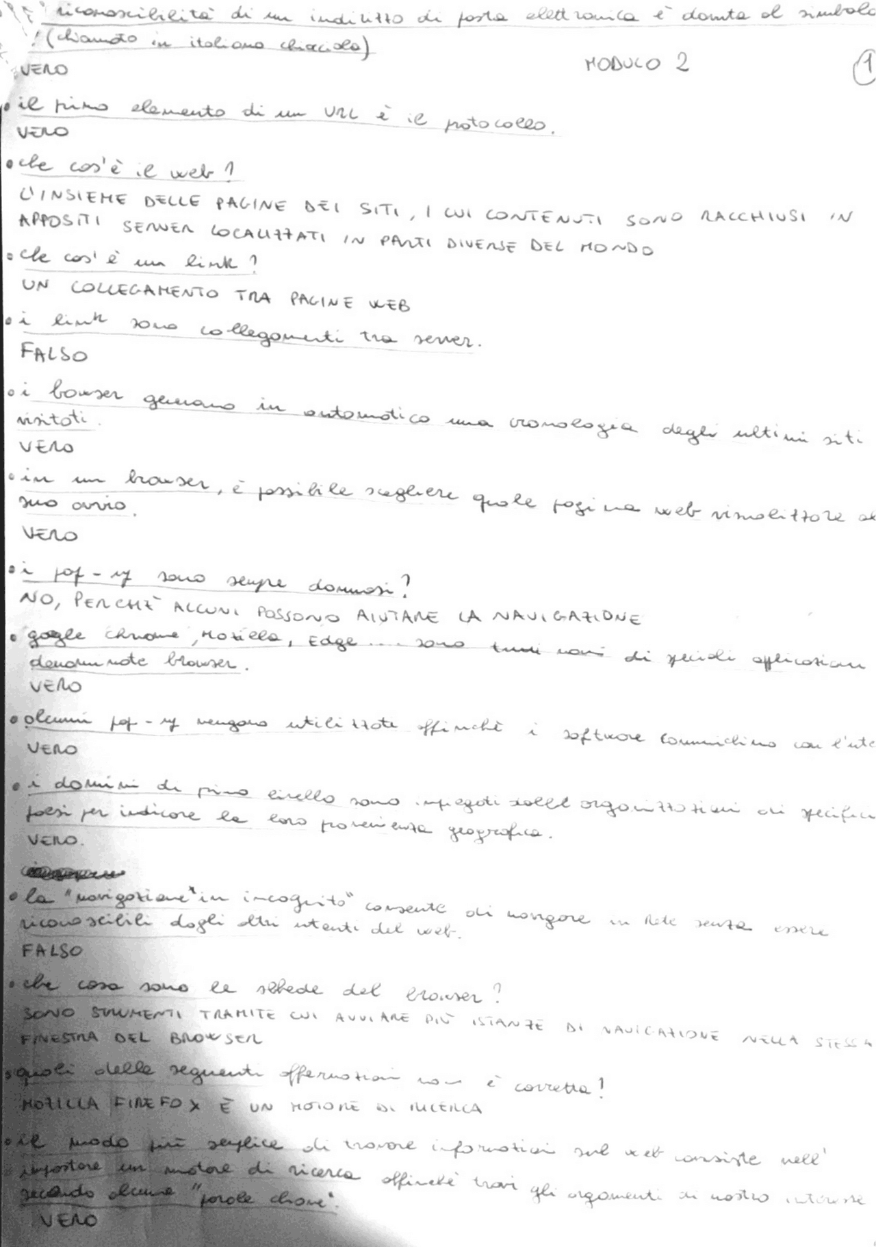 Risposte Esame Modulo 2 Eipass Docsity