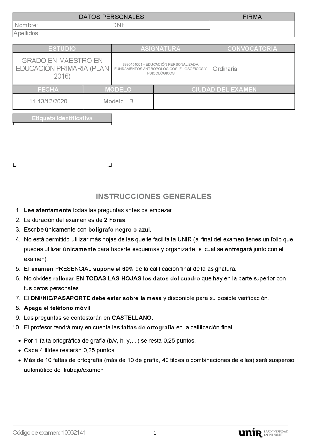 Examen Fundamentos 2020 Docsity