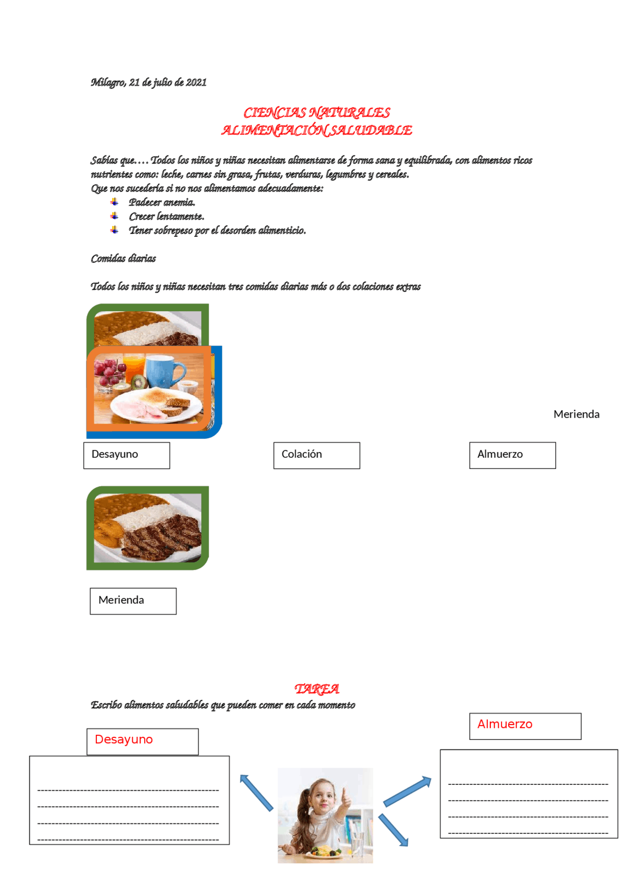 Alimentación Saludable Docsity