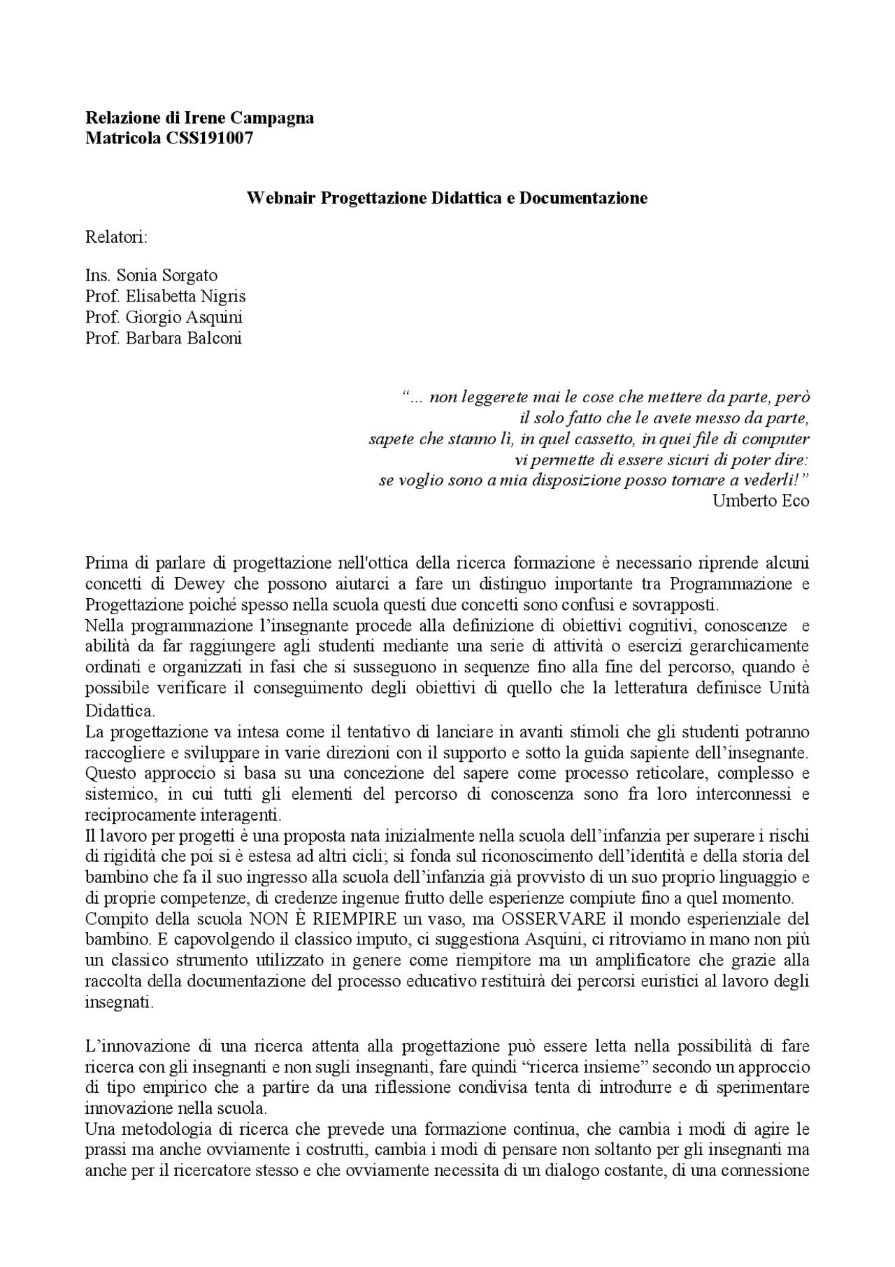 Webnair Progettazione Docsity