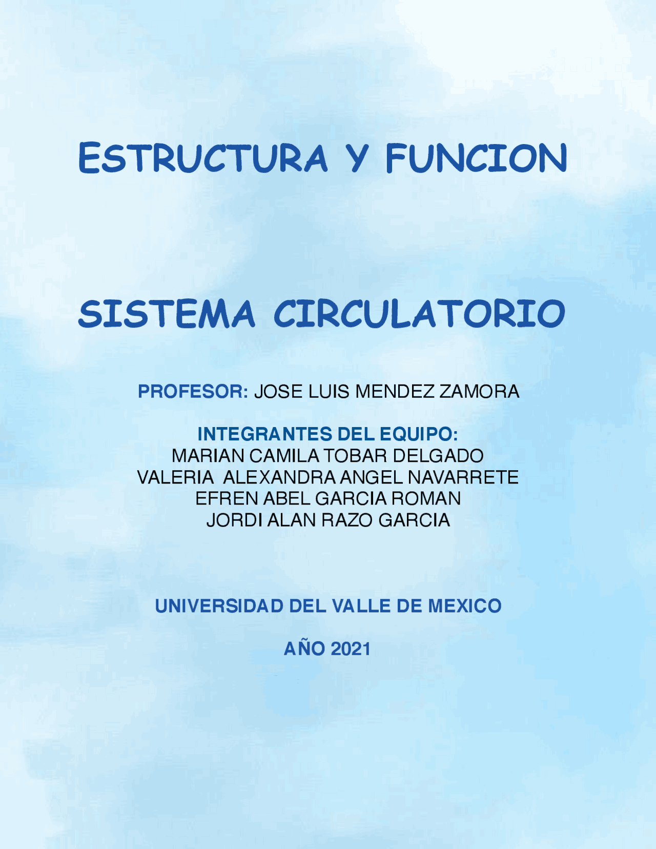 Sistema Circulatorio Resúmenes De Anatomía Docsity