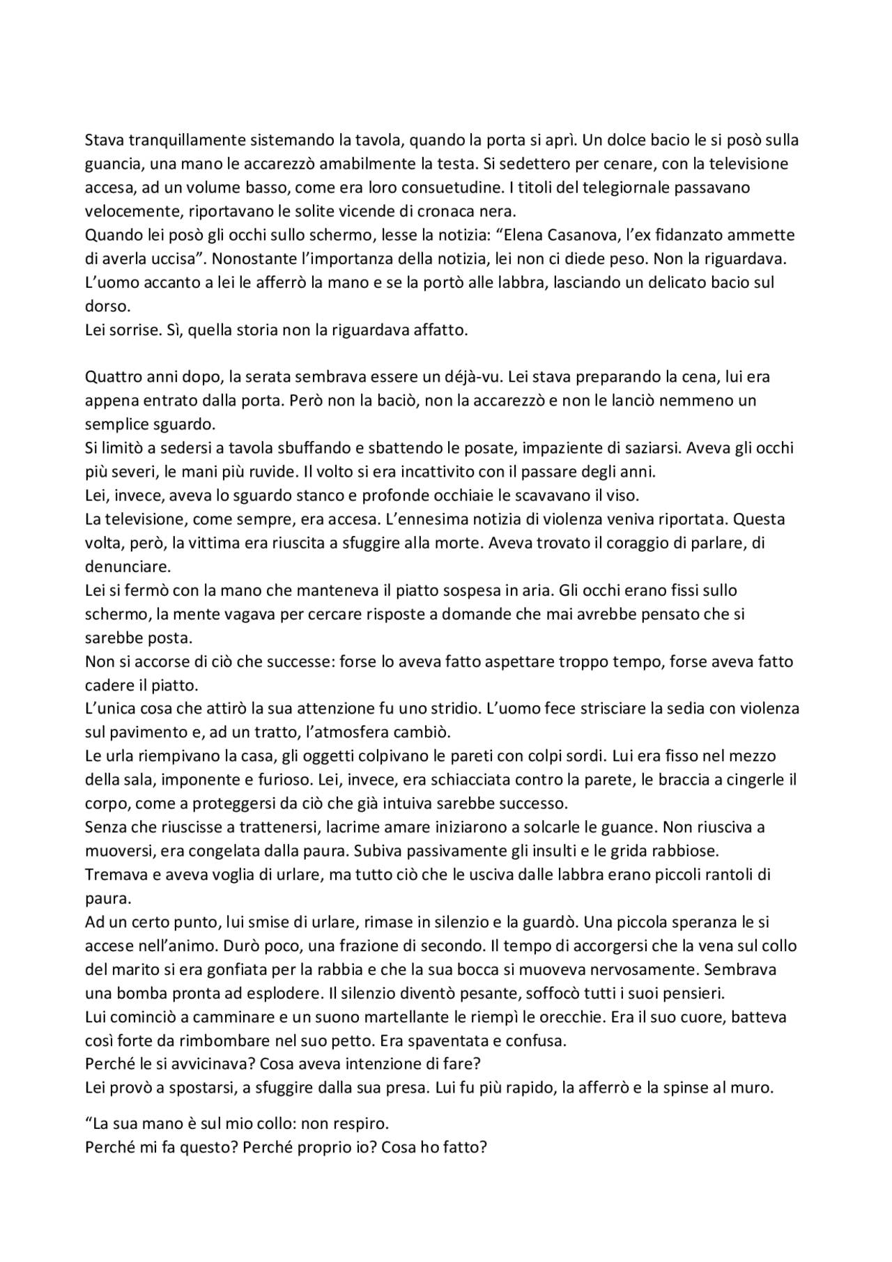 Violenza Sulle Donne Docsity