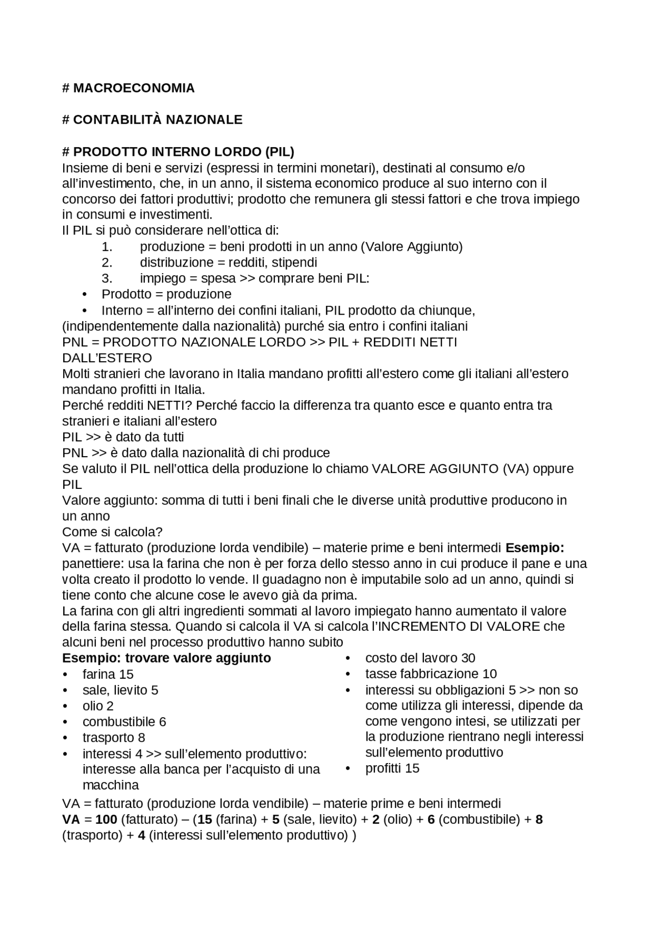 Dispensa Di Macroeconomia Docsity