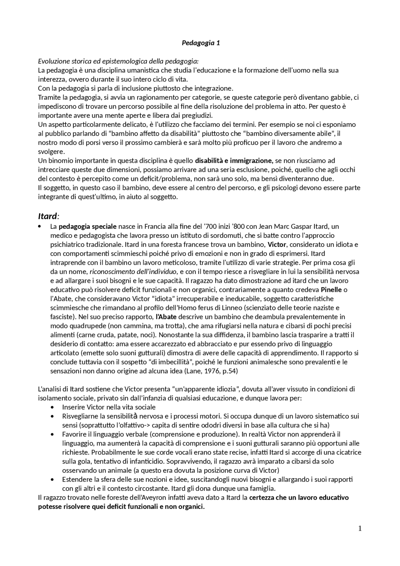 Riassunto Disabilità E Migrazioni Appunti Docsity