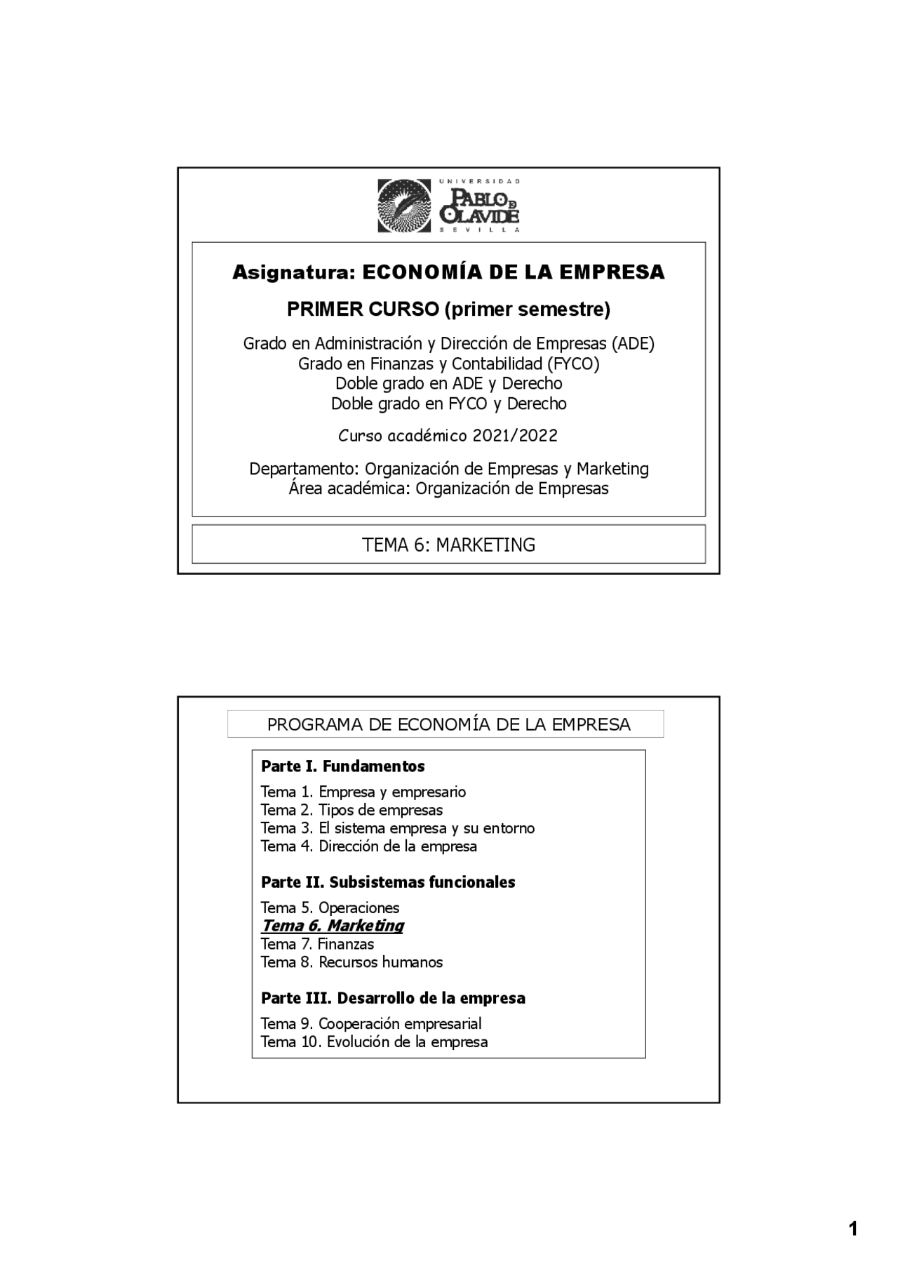 Apuntes Economía Tema 6 Docsity