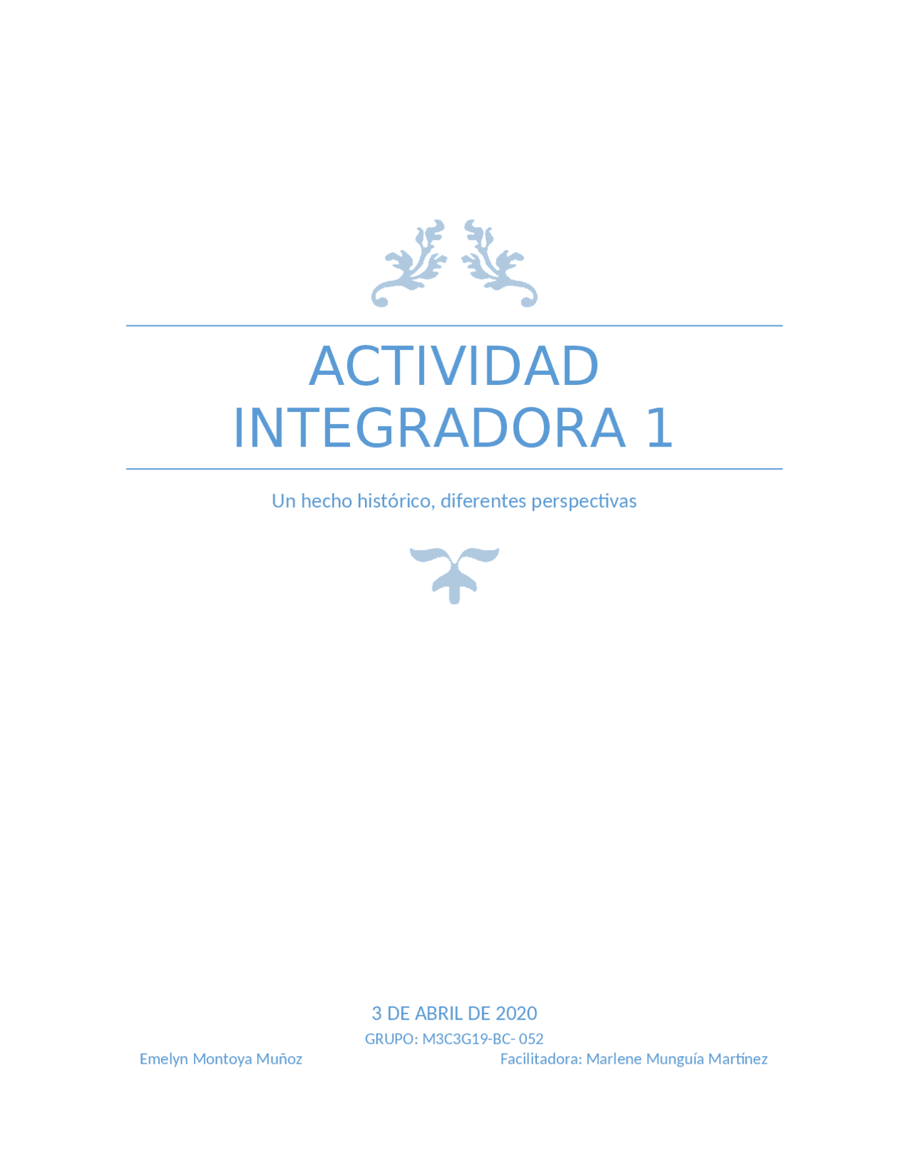 Actividad Integradora 1 Modulo 3 Apuntes De Historia De España Docsity