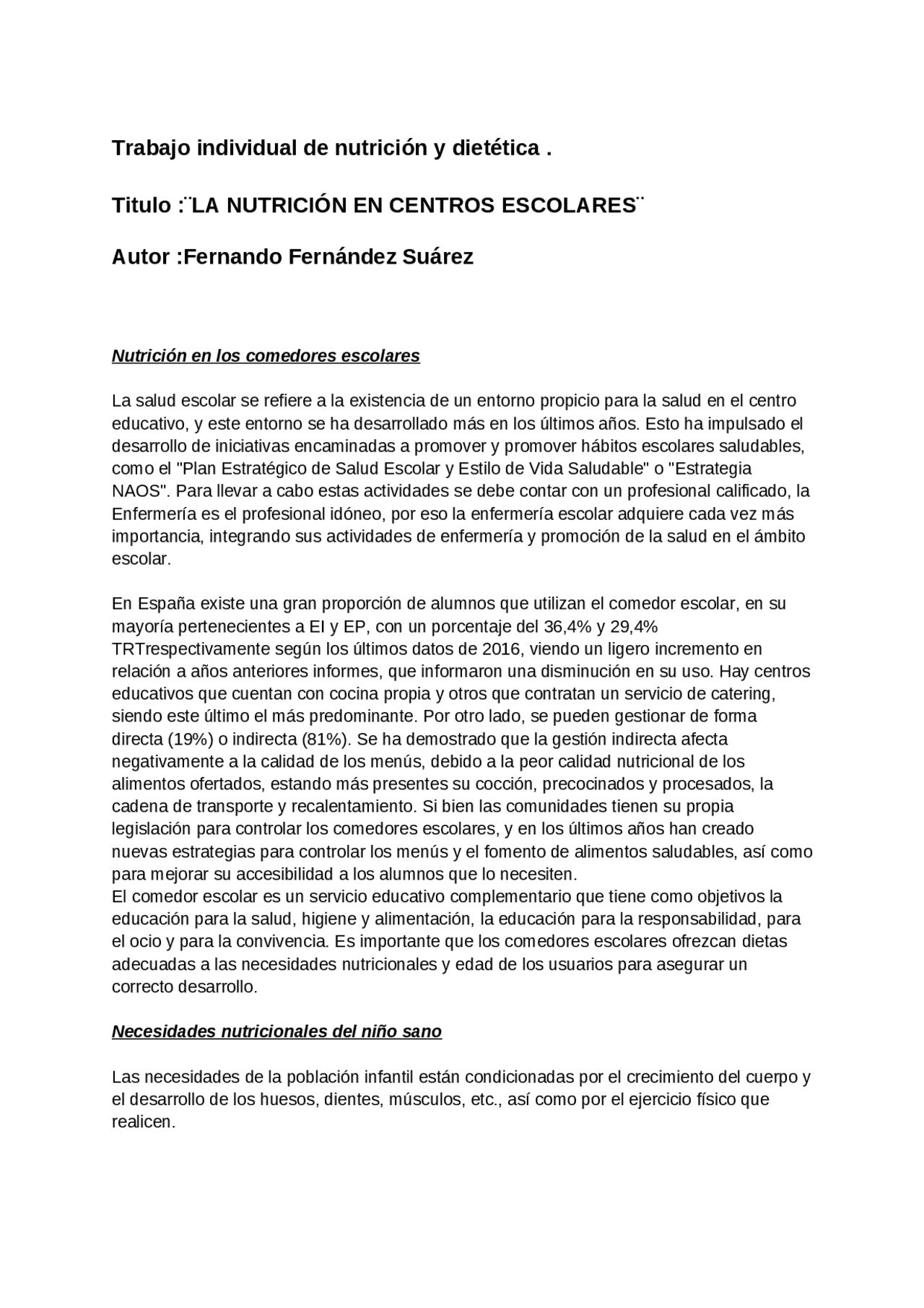 Apuntes Nutrición Enfermería Docsity