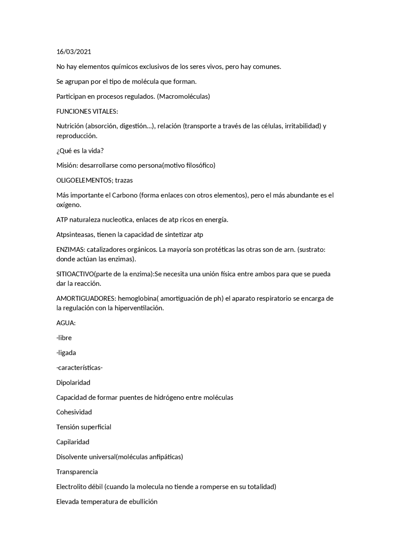 BiologÍa Ciclo 2021 Molecular Docsity