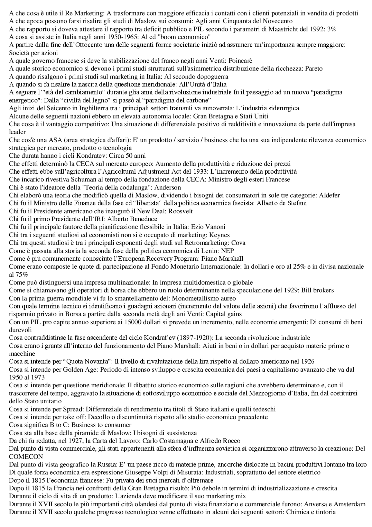 Storia Del Marketing Docsity