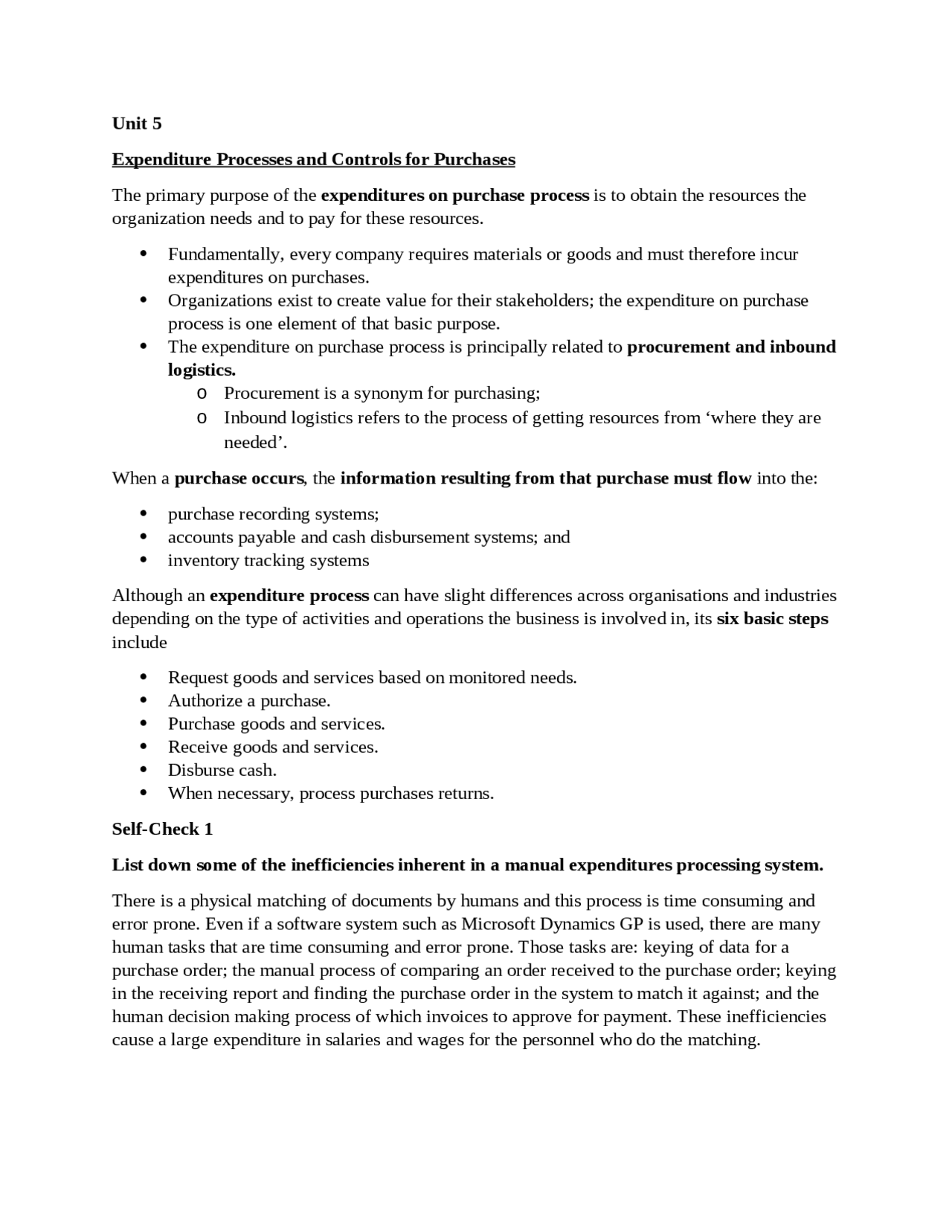 Introduction To Accounting Information Systems Summaries Accounting