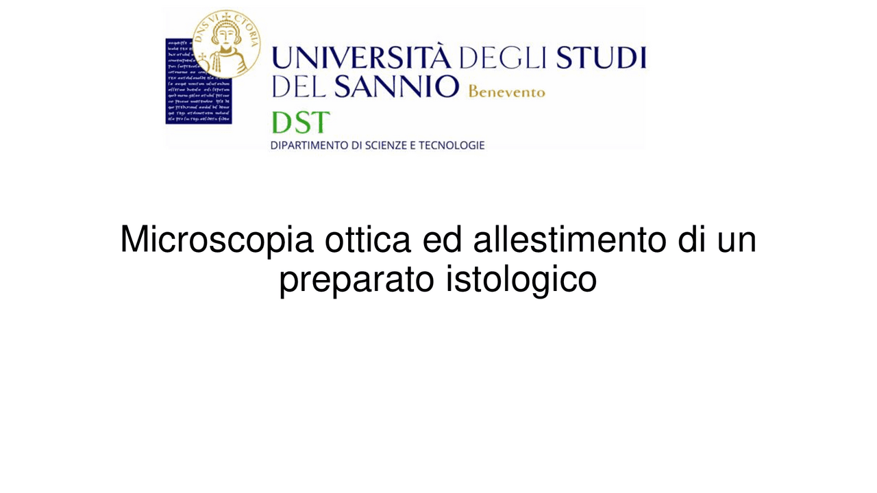 Microscopia Laboratorio Docsity