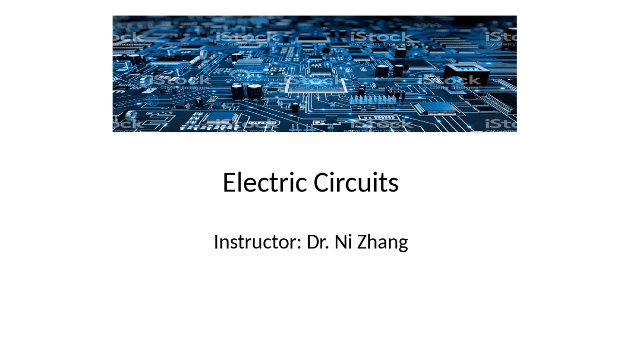 Electrical Circuits Course Docsity