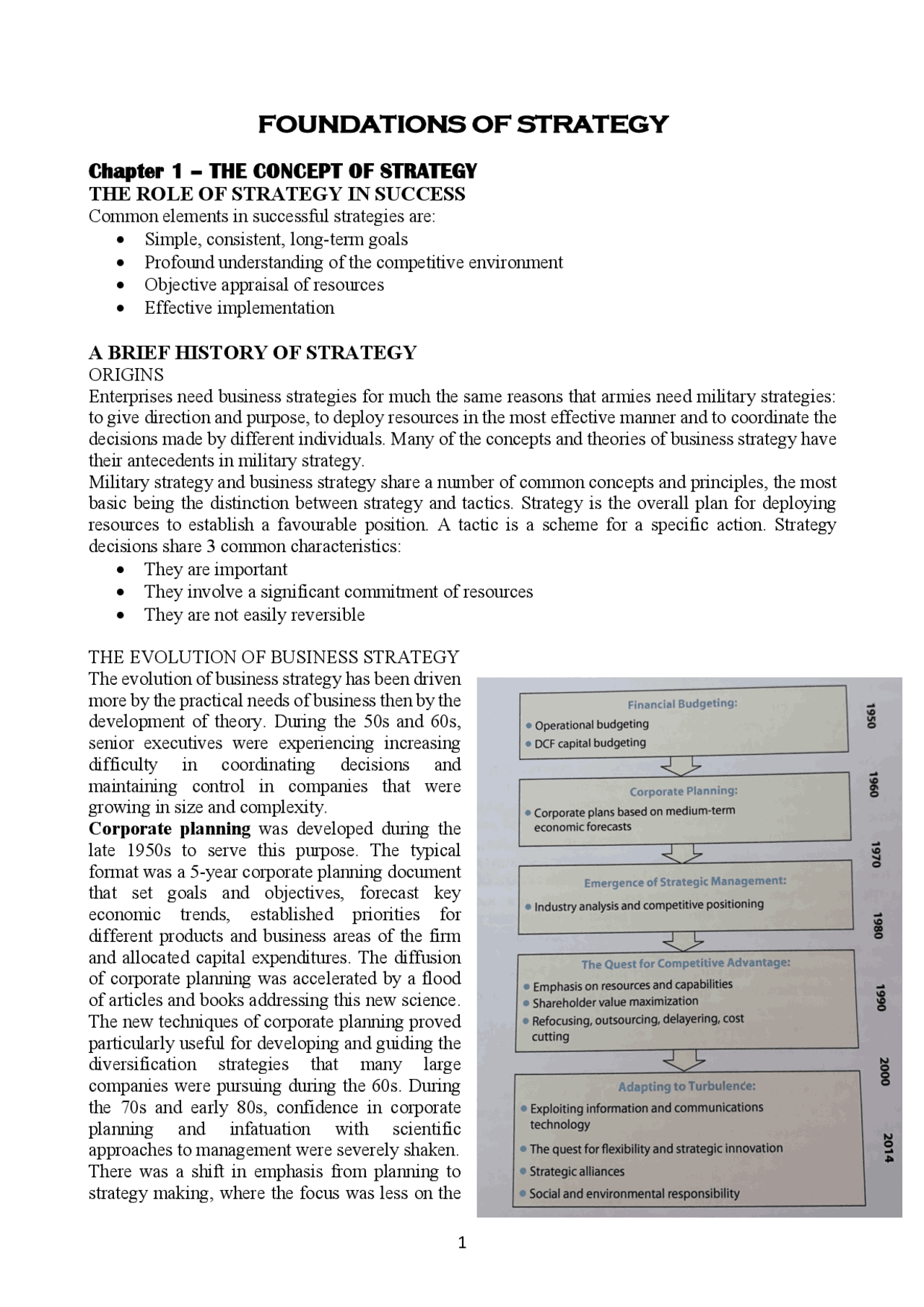 Riassunto del libro FOUNDATIONS OF STRATEGY | Sintesi del corso di ...