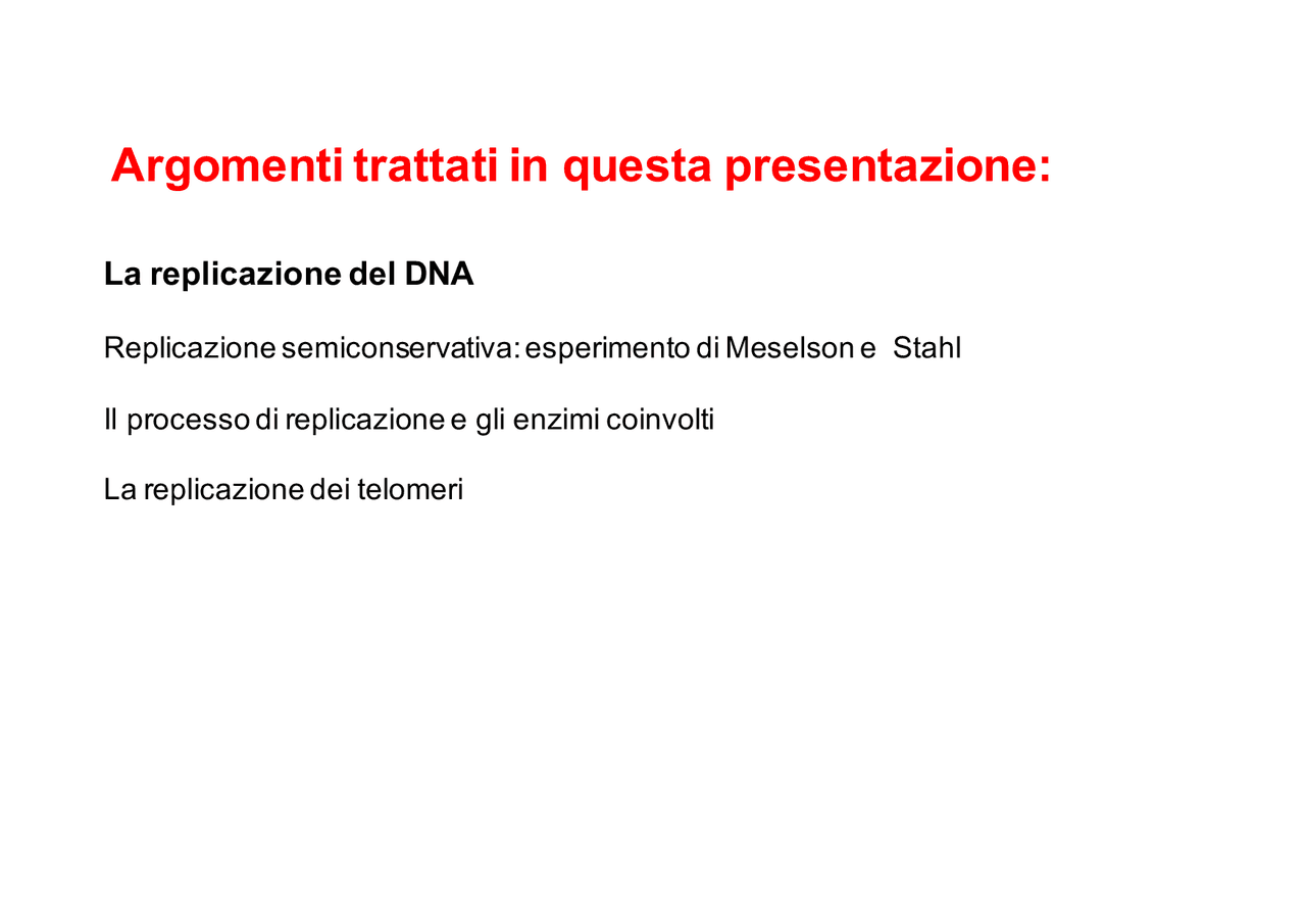 Genetica Slide Appunti Utili Per Esami Docsity