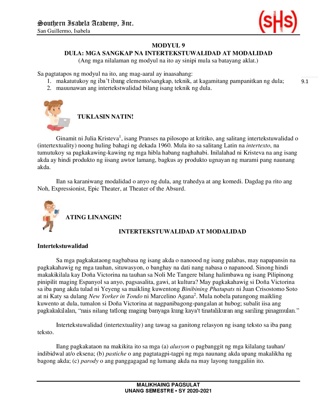 Malikhaing pagsulat Grade 12 - Docsity