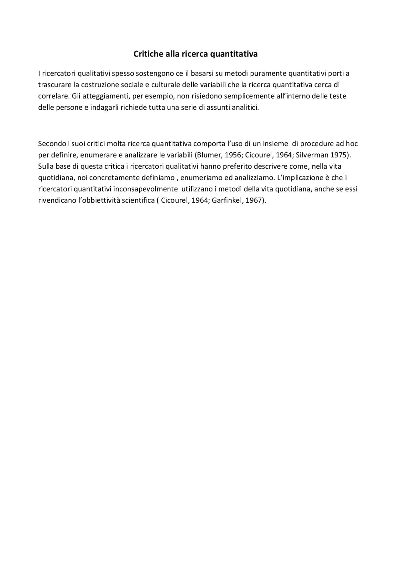 Riassunto Ricerca Qualitativa Pdf Docsity