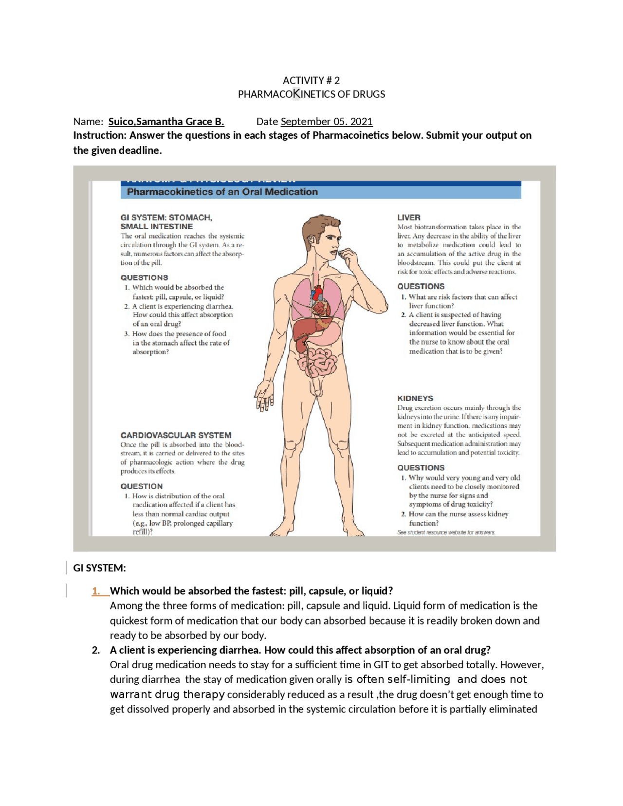 Activity on pharmacology - Docsity