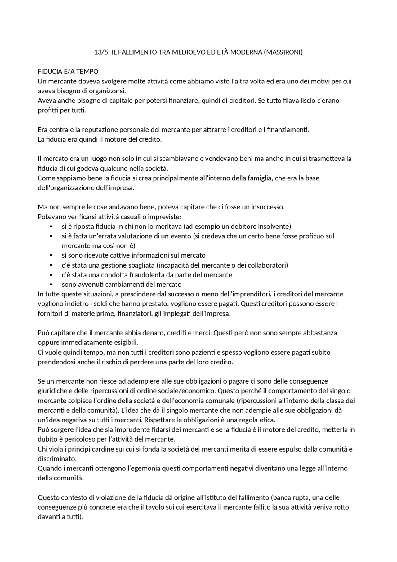 Riassunto Esame Storia Diritto Docsity