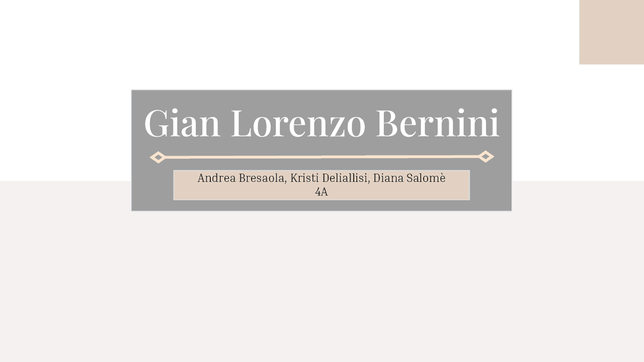 Gian Lorenzo Bernini Docsity