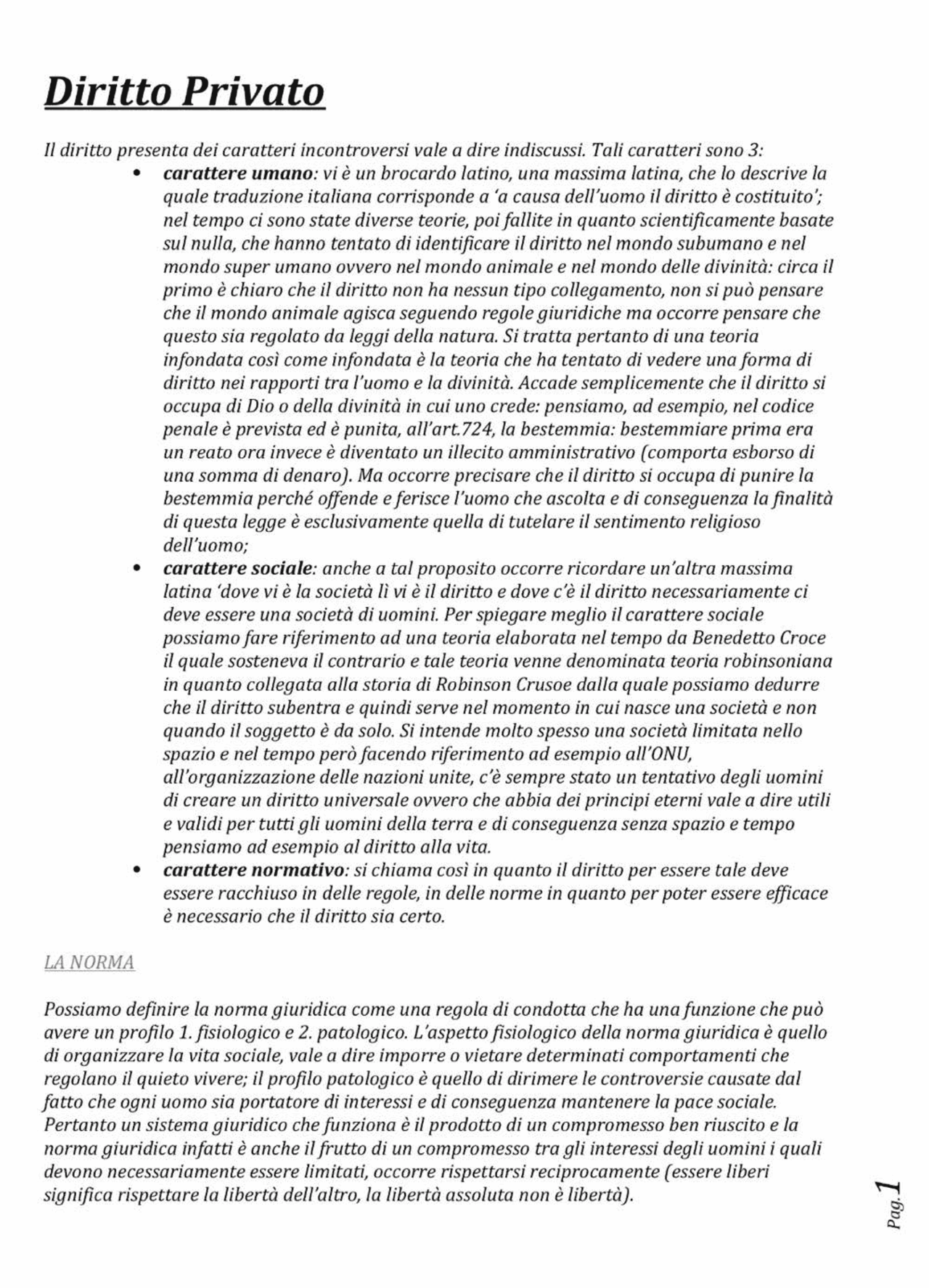 Riassunto Libro Di Diritto Privato Docsity