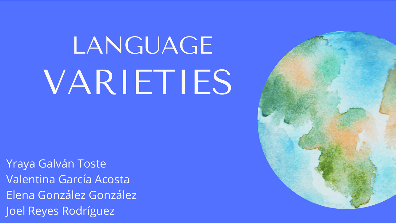 English varieties presentation - Docsity