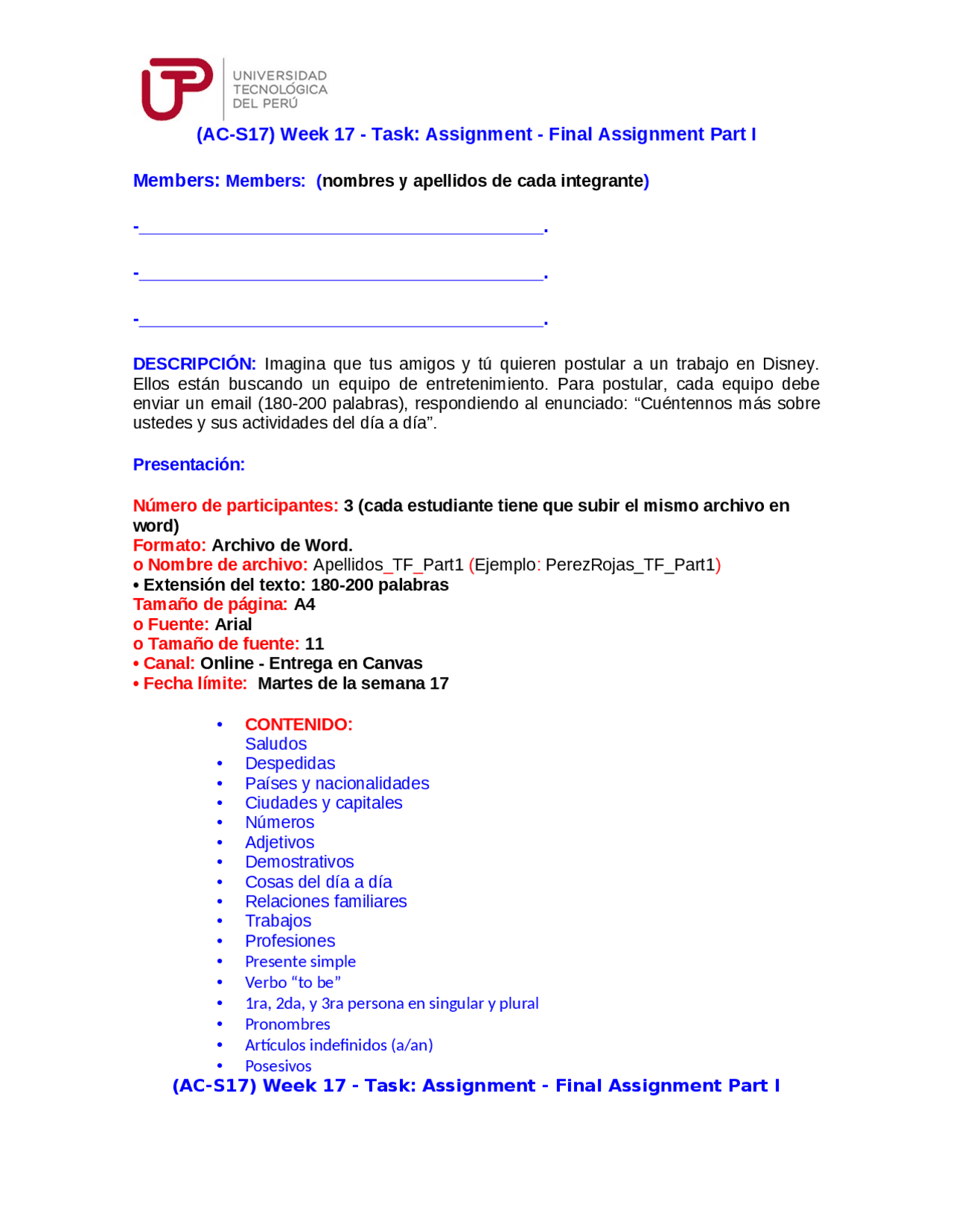 Ac Task Week 17 Parte 1 Final Exámenes Selectividad De Inglés Docsity