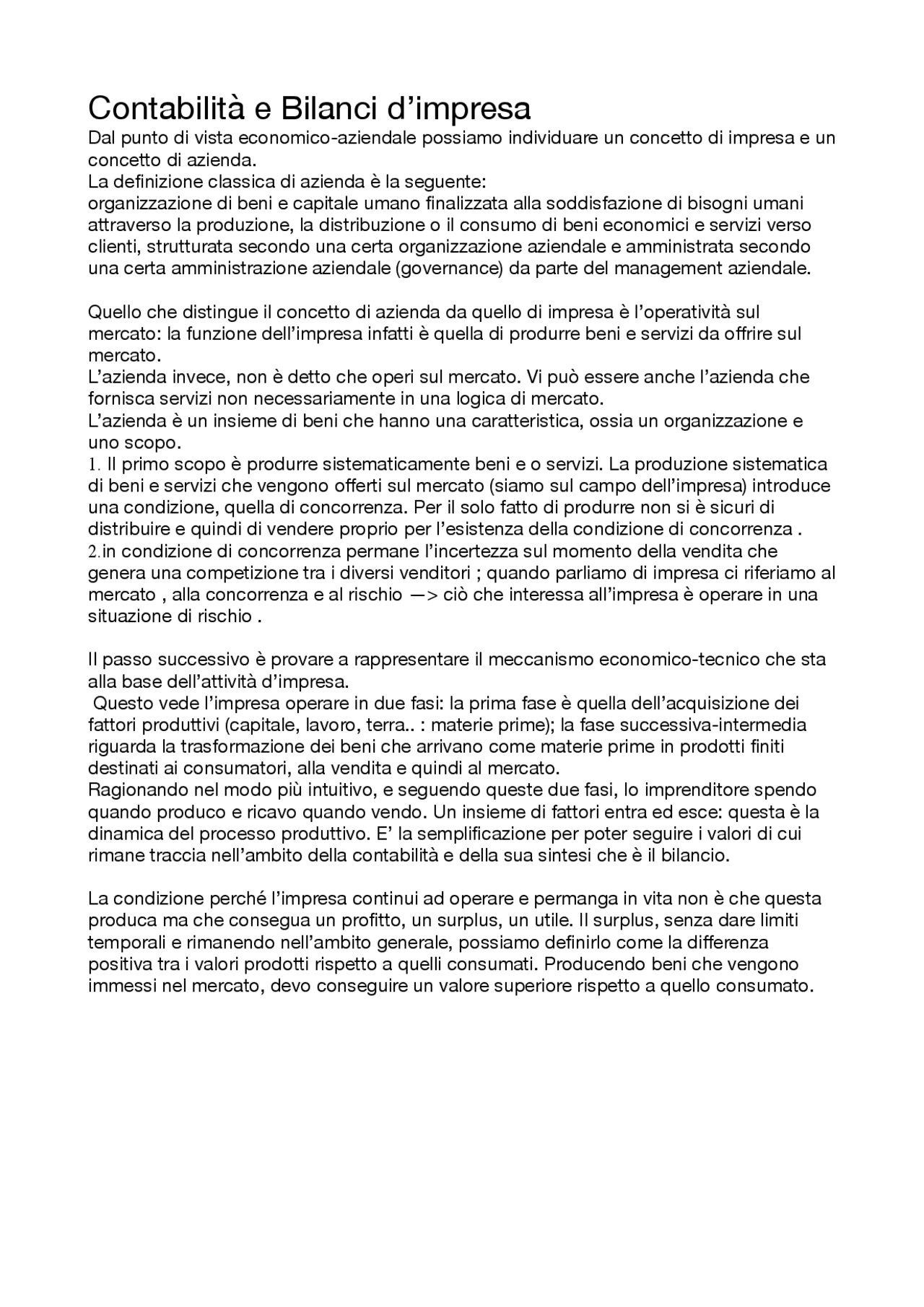 Appunti Sui Principi Contabili Docsity