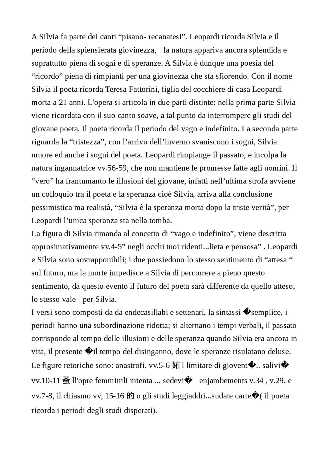 Analisi Approfondita Ed Essenziale Di A Silvia Guide Progetti E
