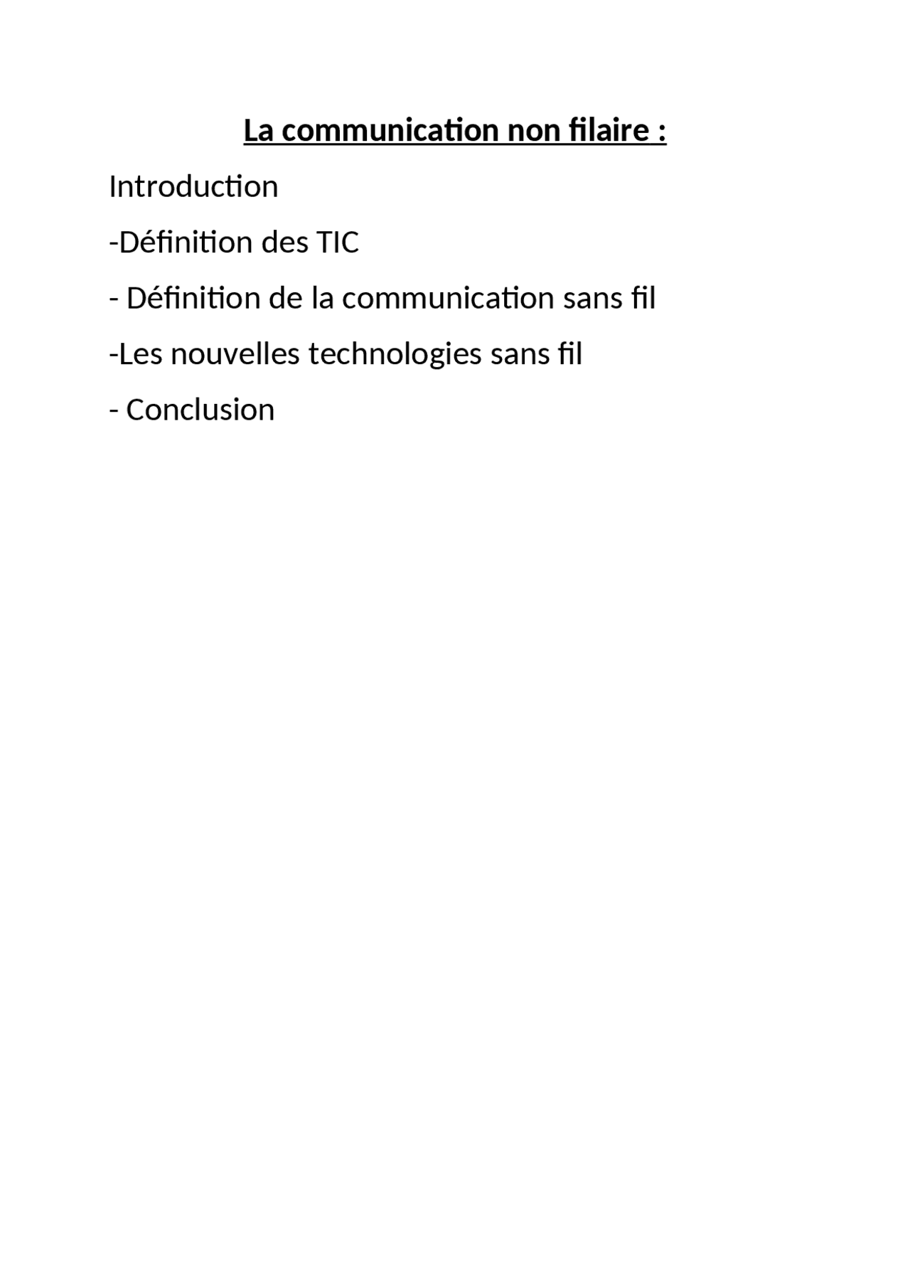 Communication Sans Fil Docsity