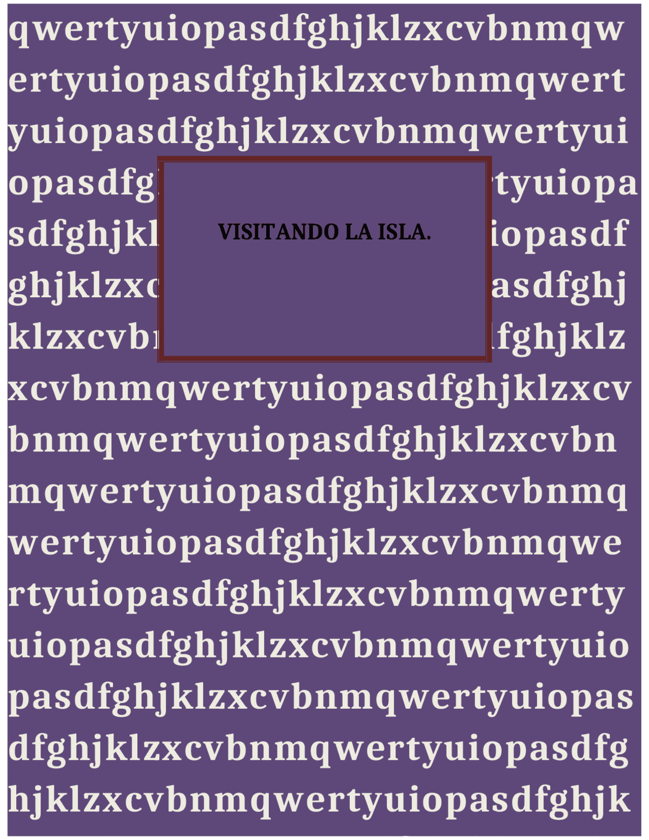 Actividad I. 1. VISITANDO LA ISLA. - Docsity