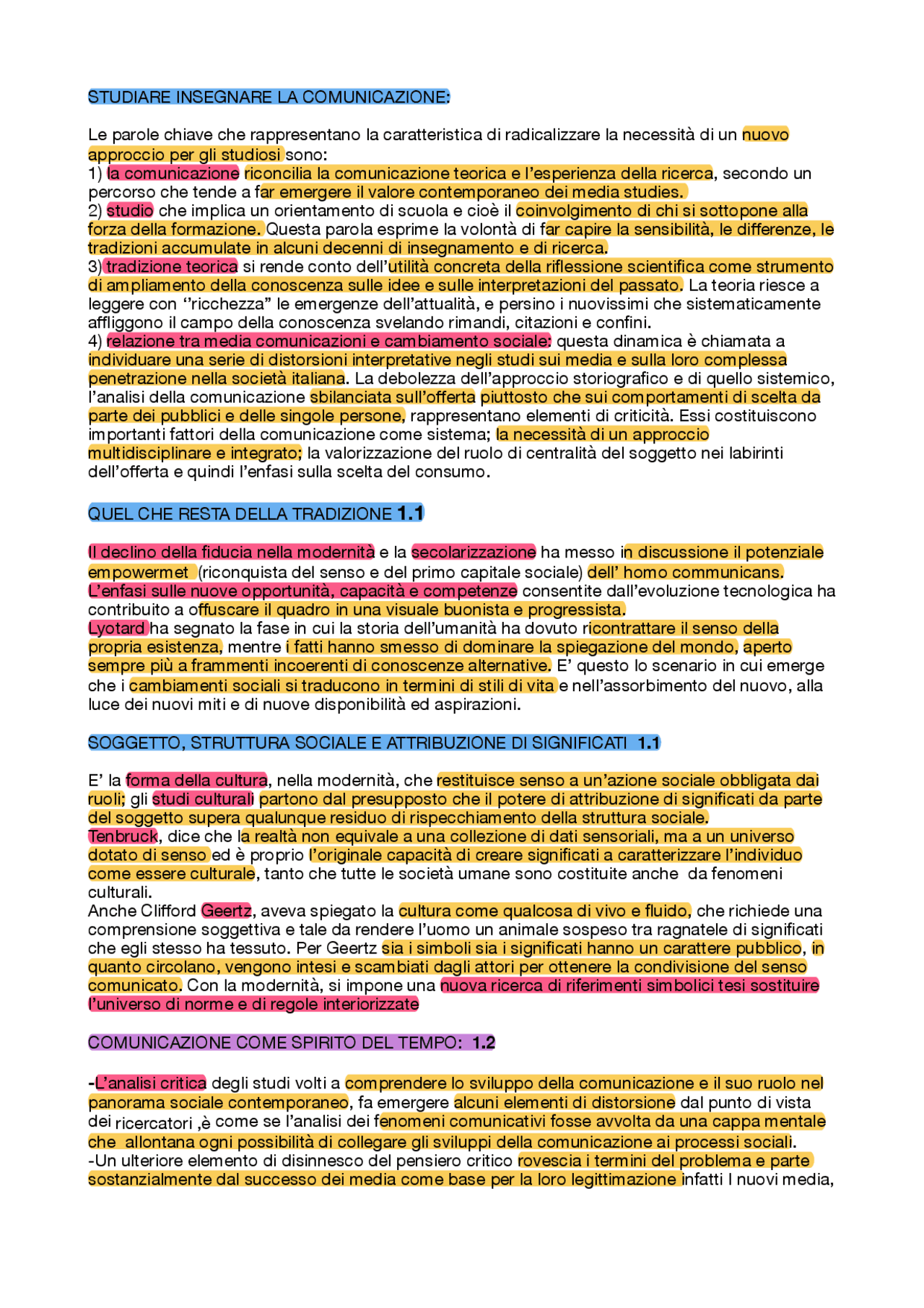 Riassunto Comunicazione E Media Docsity
