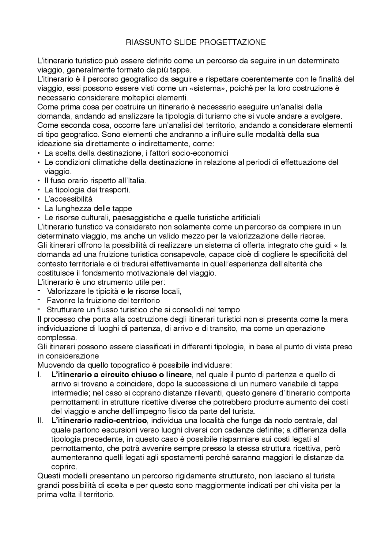 Riassunto Di Progettazione Docsity