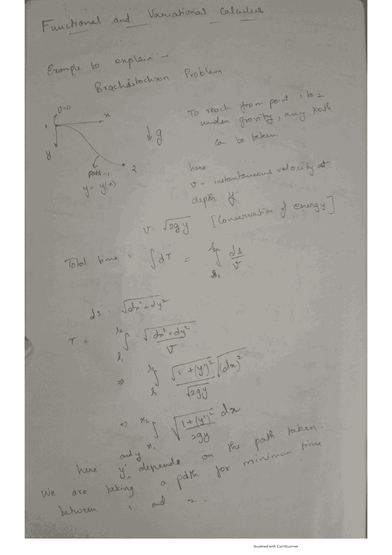 Fundamentals Of Variational Calculus Docsity